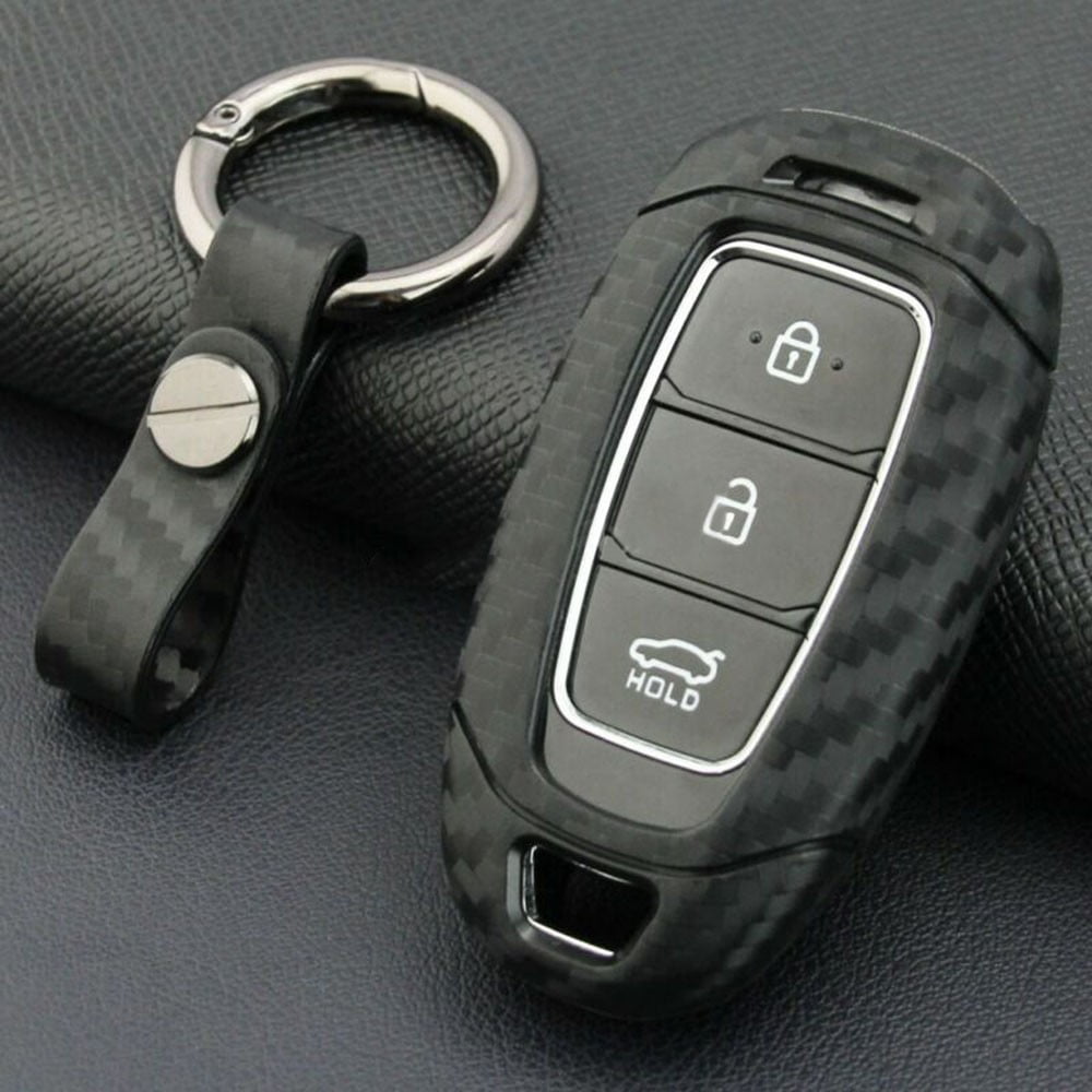 Smart Key Fob Ring Case Cover for Hyundai Santa Fe Palisade Accent Kona ...