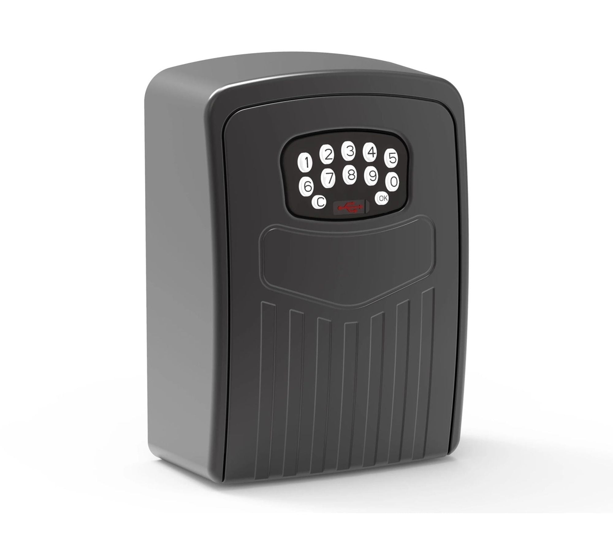 Smart Key Lock Box Wall Mounted Aluminum Alloy Key Safe Box ...