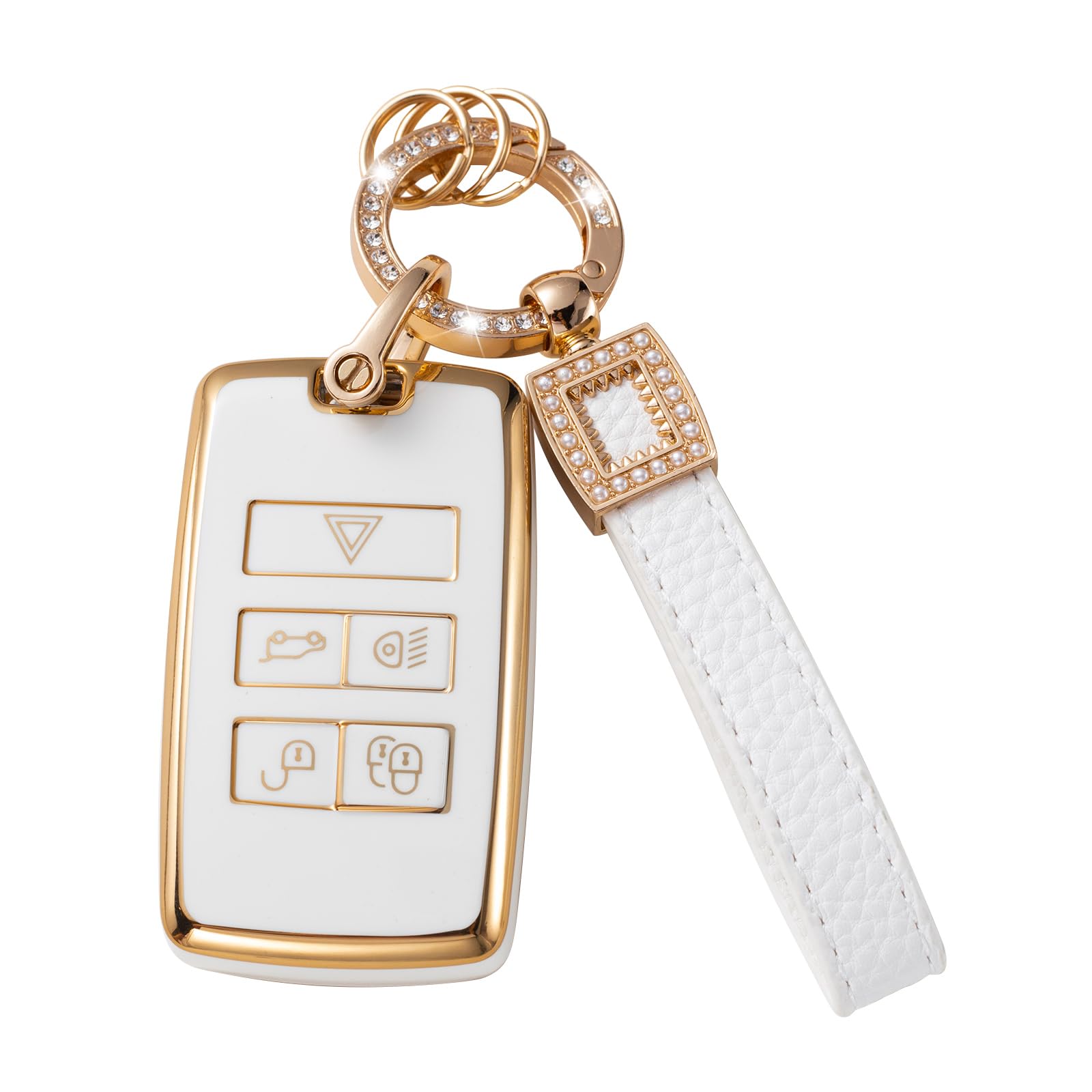 Smart Key Protector Holder for Ford Key Fob Cover with Leather Lanyard ...