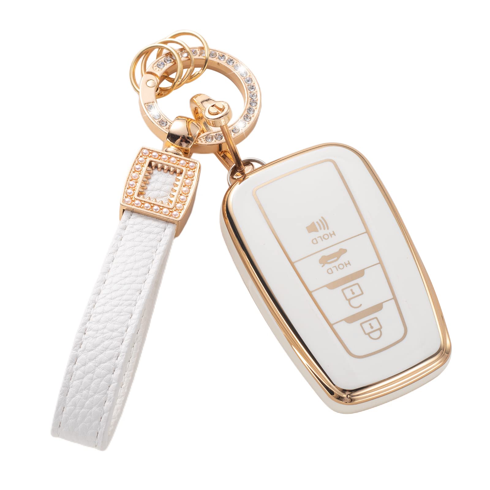 Smart Key Protector Holder for Ford Key Fob Cover with Leather Lanyard ...