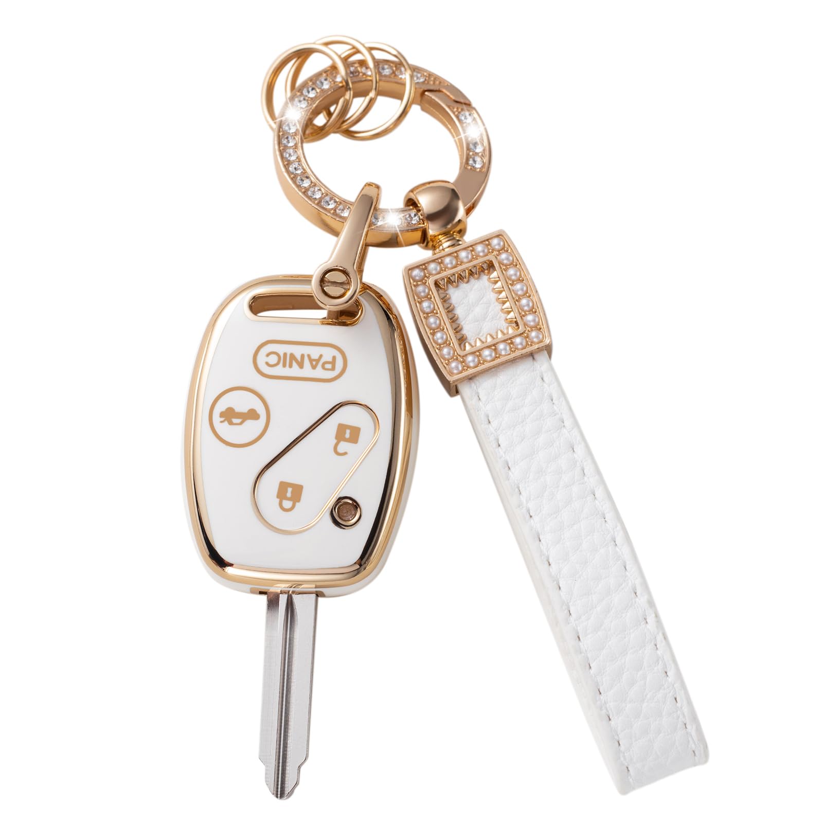 Smart Key Protector Holder for Ford Key Fob Cover with Leather Lanyard ...