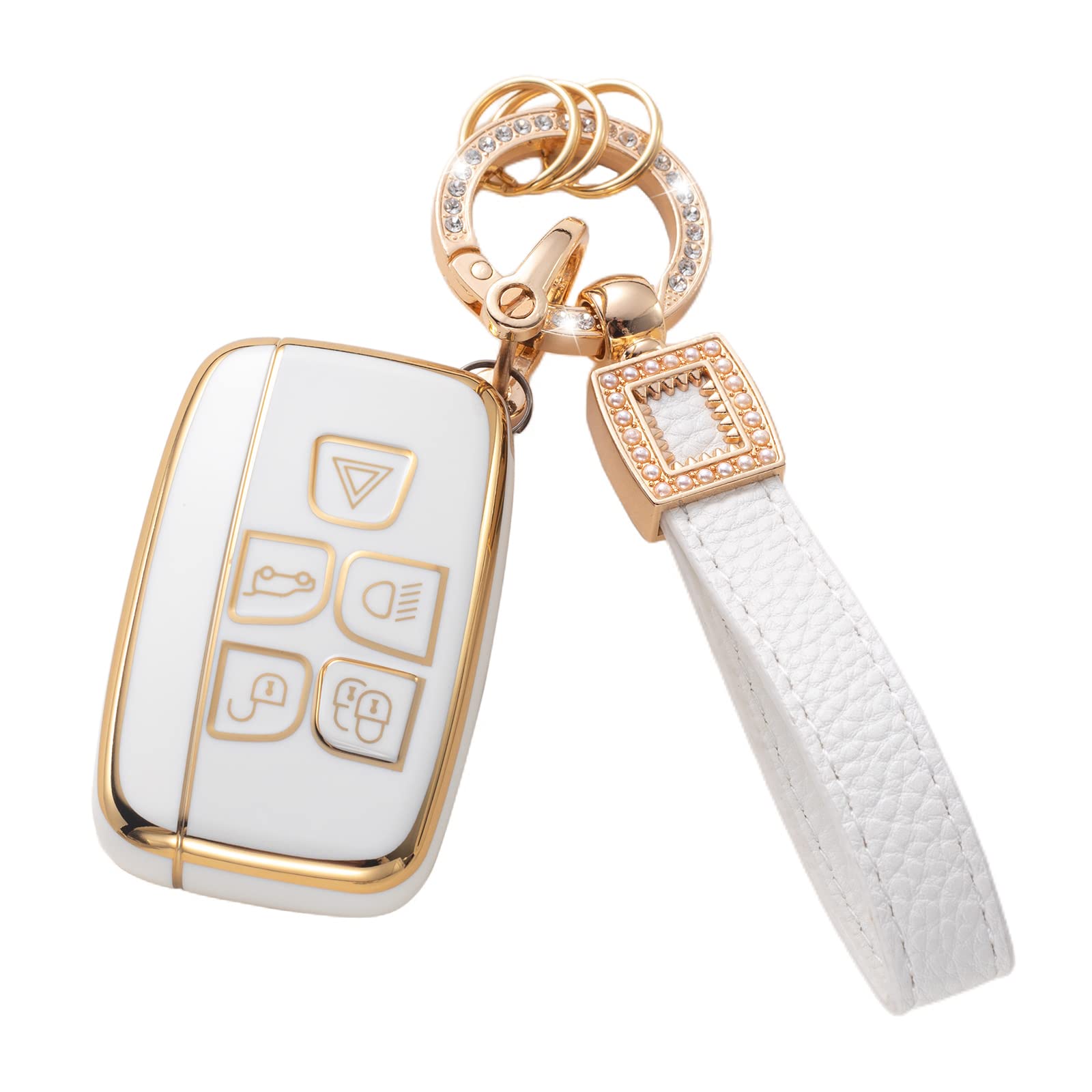 Smart Key Protector Holder for Ford Key Fob Cover with Leather Lanyard ...