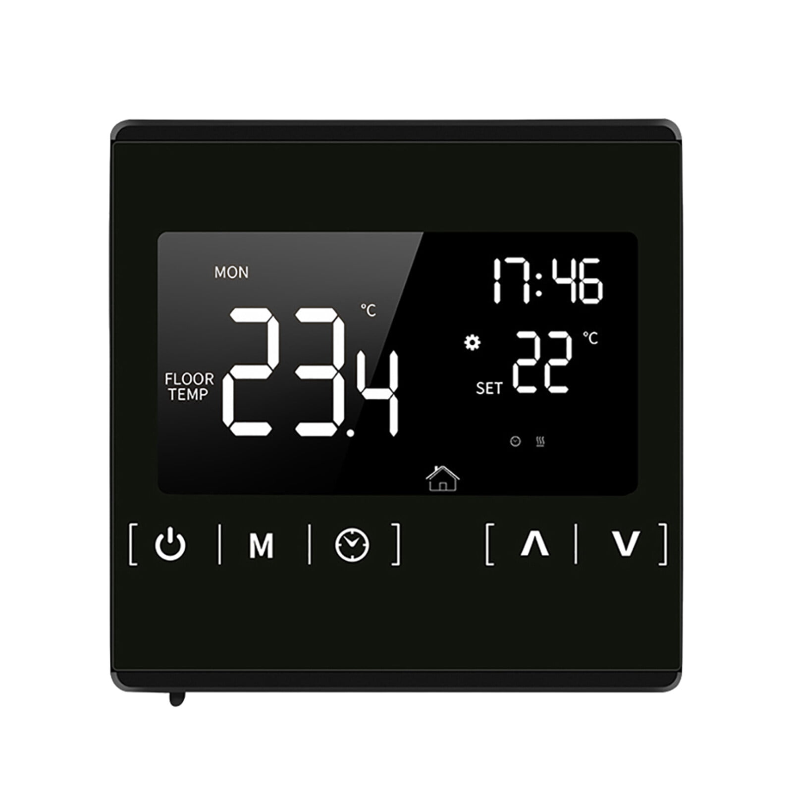 Smart LCD Touchscreen Thermostat for Home Programmable Electric Floor ...
