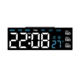 Smart LED Alarm Clock With Alarms, Reminder & Temperature Display ...