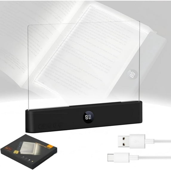 Smart LED Book Light,2026 New Clear Full Page Reading Light ...