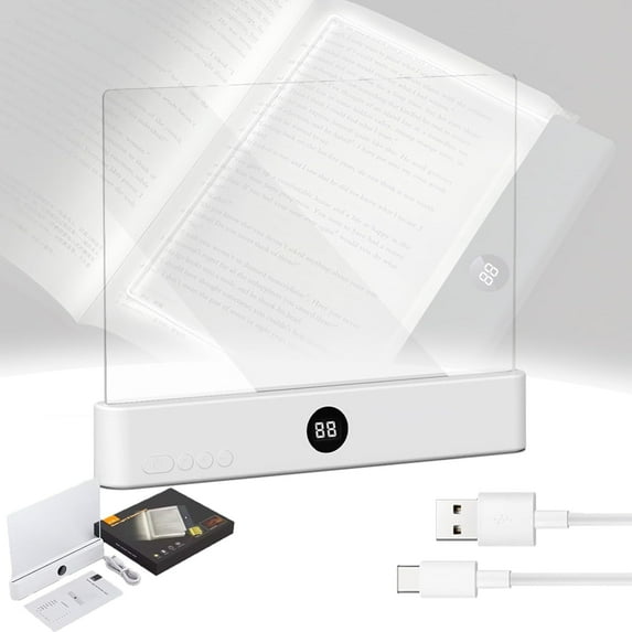 Smart LED Book Light, 2026 Upgraded Book Reading Light, Rechargeable 3 ...