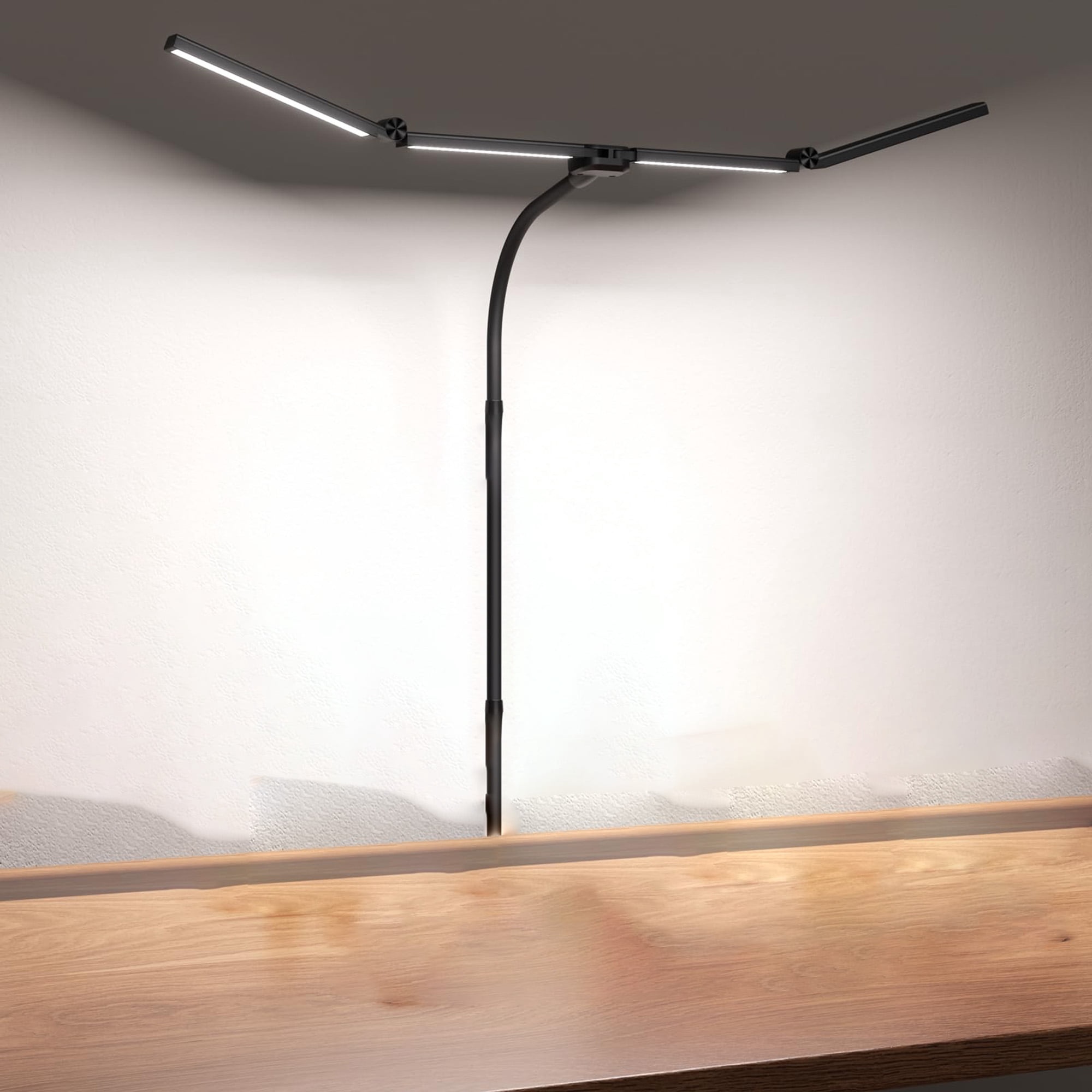 Smart LED Desk Lamp, Multi-Joint Adjustable Clamp Light with Ultra-Slim ...
