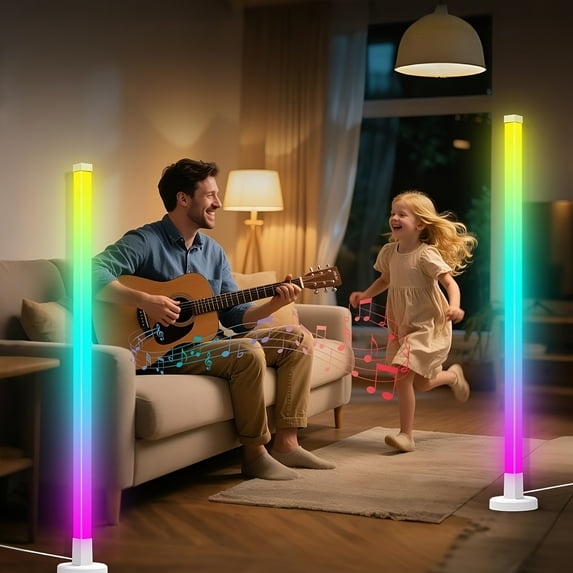 Smart LED Floor Lamp, 16 Million Colors RGB, App & Remote Control ...