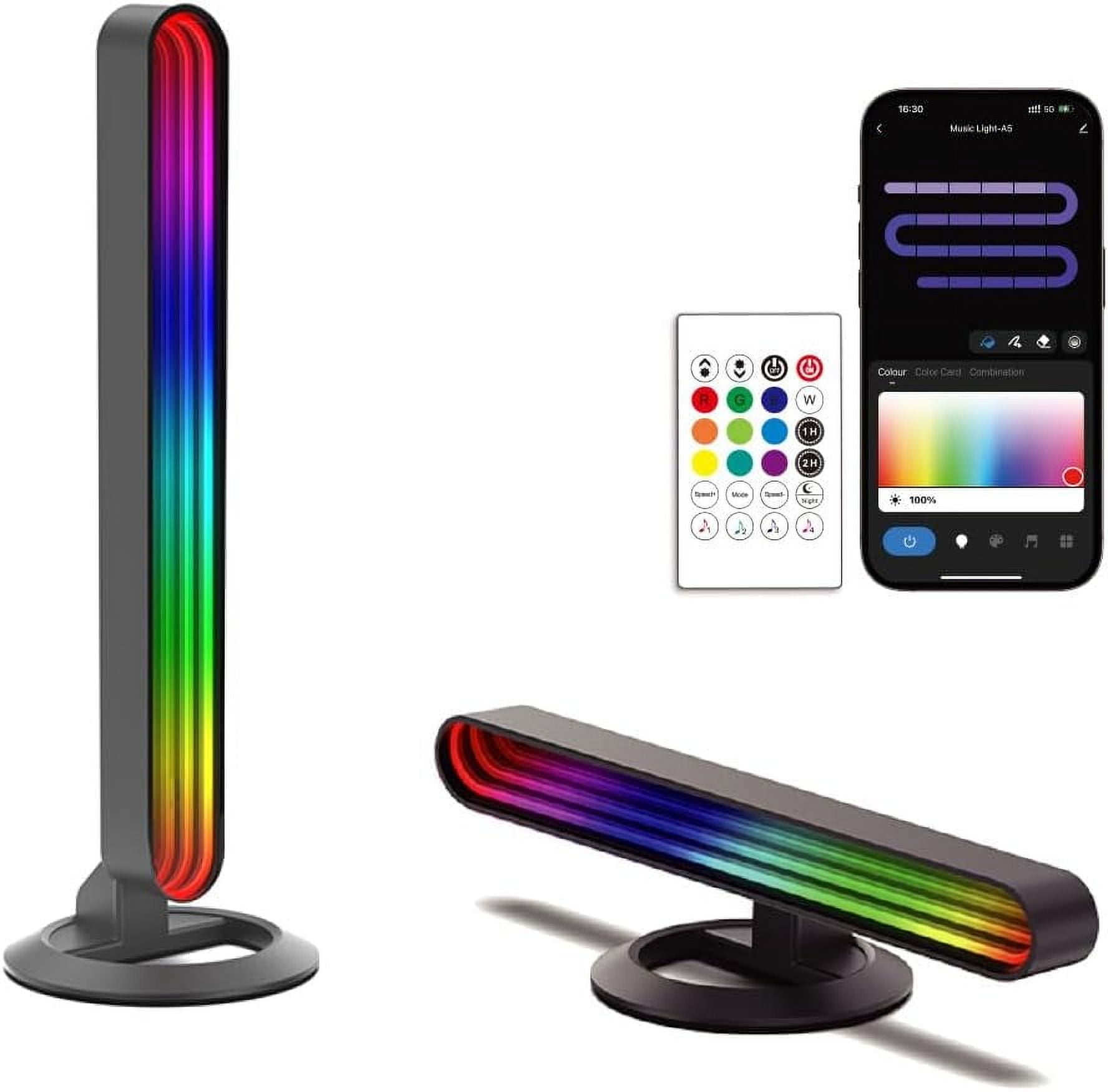 Smart LED Light Bars, 11" RGB+IC Gaming Lights, 16 Million Colors Magic ...