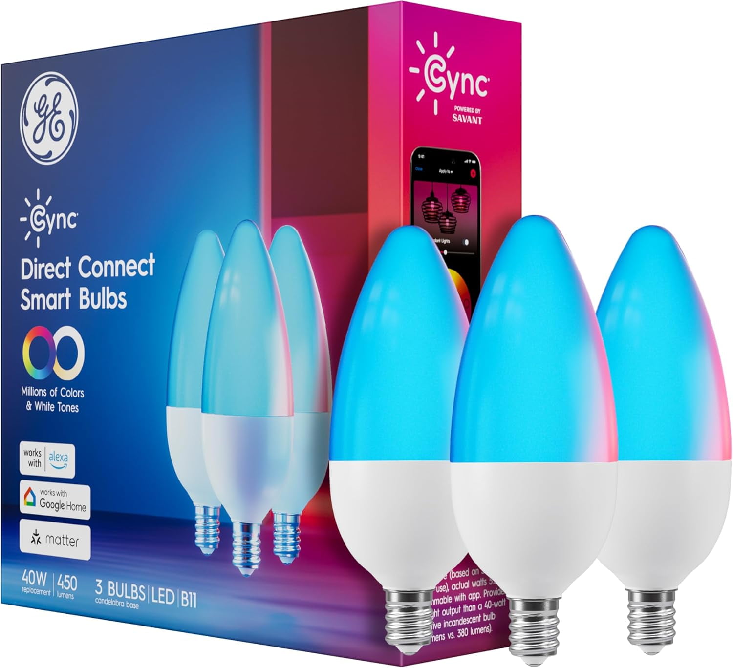 Smart LED Light Bulbs, Color Changing Decorative Light Bulbs, Indoor ...