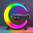 Smart LED Table Lamp with Wireless Charger Bluetooth Speaker Atmosphere ...