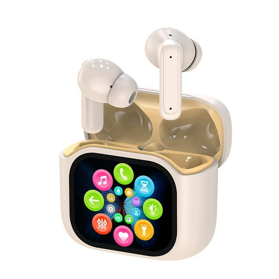Smart LED Touchscreen Headphones With 5.4 Wireless Earbuds Adjustable ...
