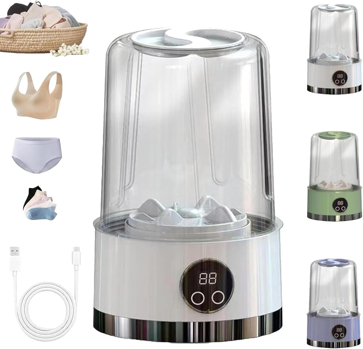 Smart Laundry Cup, Wireless Portable Laundry Cups, for Bra and Small ...