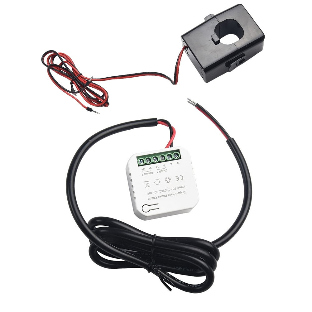 Smart Life WiFi Energy Meter 300A with 1/2 Clamp for CT App kWh ...