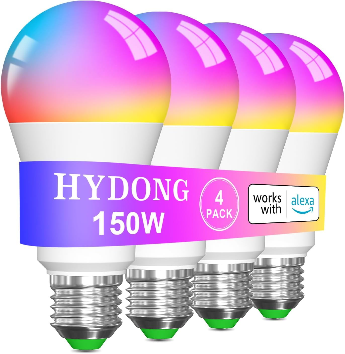 Smart Light Bulbs, 15W Color Changing Light Bulbs Compatible with Alexa ...