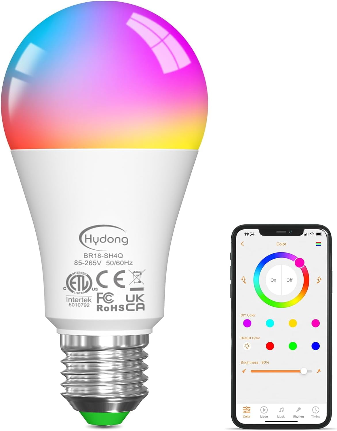 Smart Light Bulbs, 15W Color Changing Light Bulbs Compatible with Alexa ...