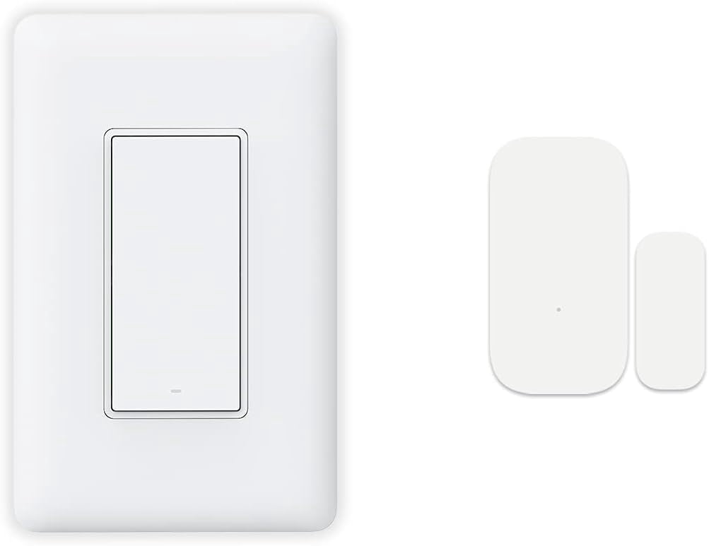 Smart Light Switch (No Neutral, Single Rocker) with Door and Window ...
