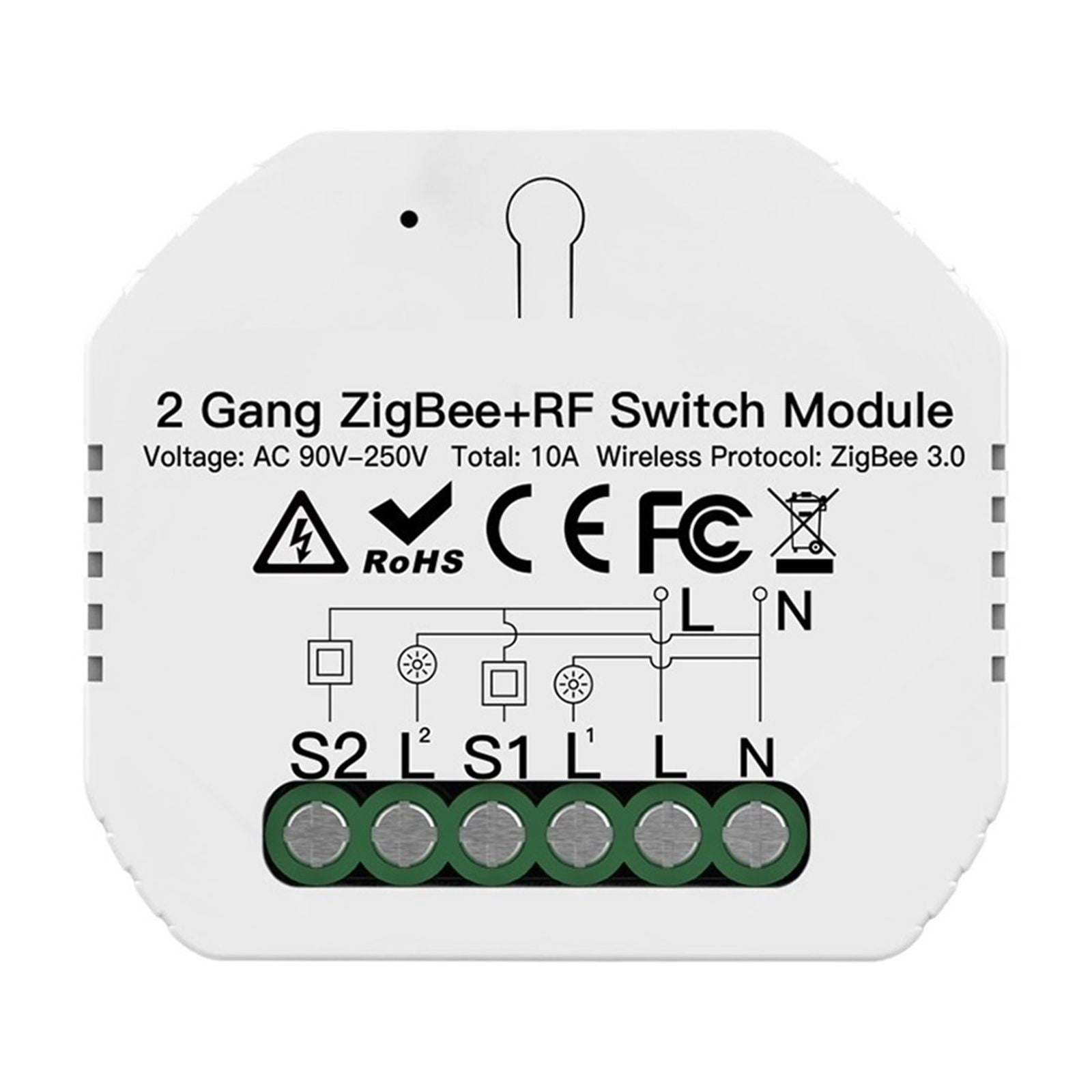 Smart Light Switch Relay Module 1/2/3 Gang Smart Life/Tuya Control ...