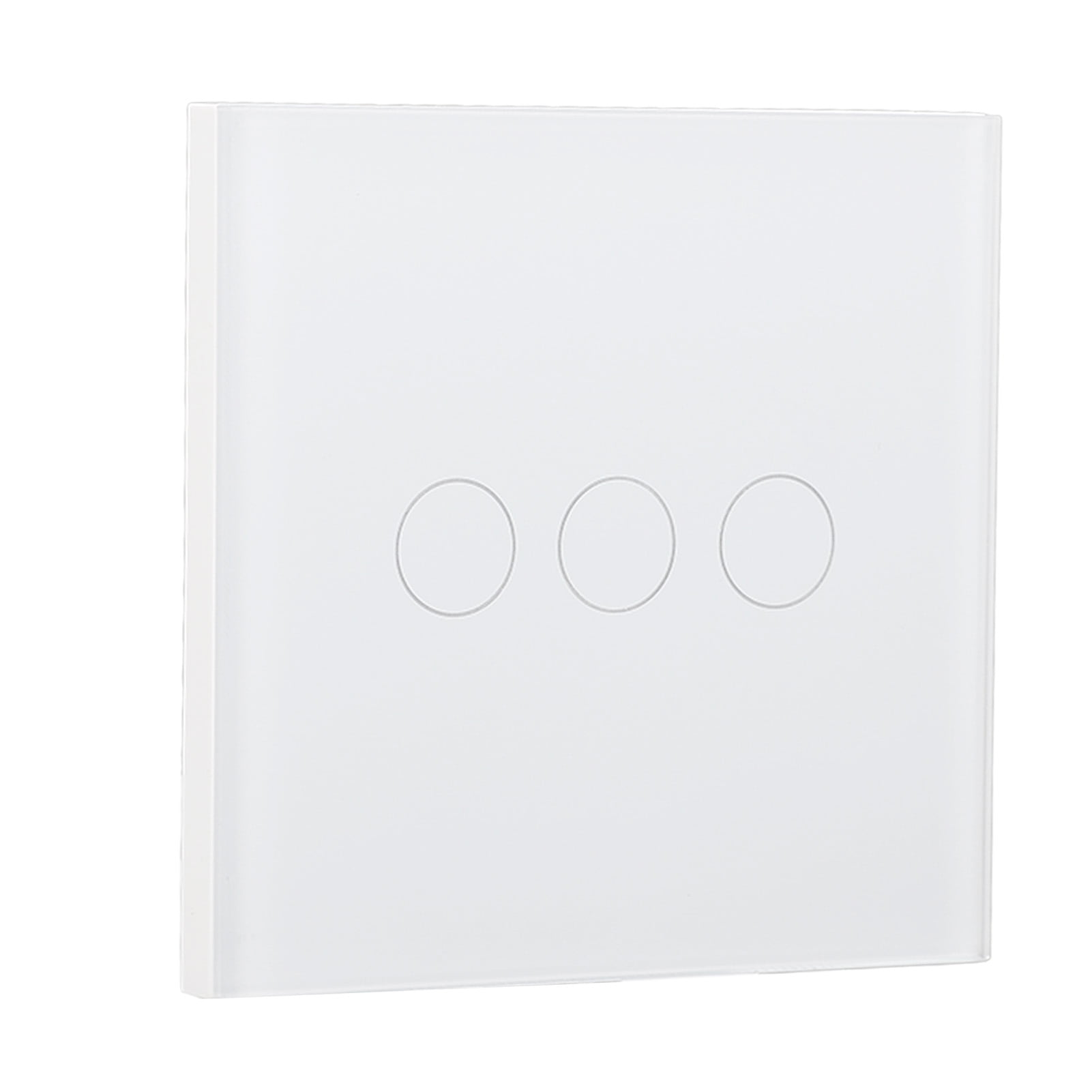 Neyseki Smart Light Touch Switch White Tempered Glass Single Live Wire ...
