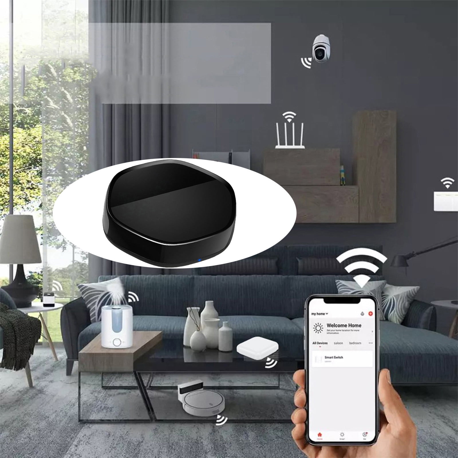 Smart Linkage Wireless Multi-mode Tuya WiFi Gate way Internet of Things ...