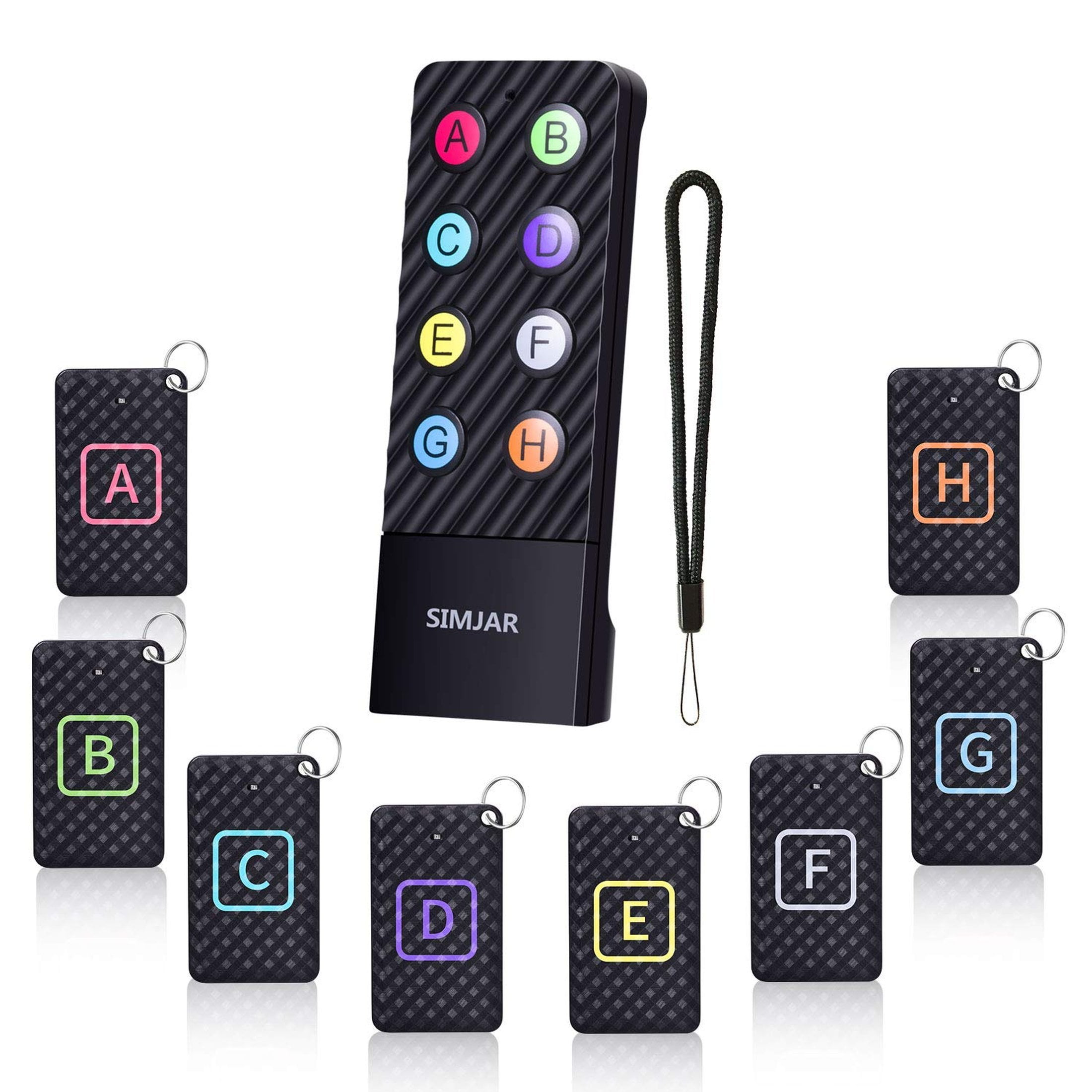 Smart Locator Pro: Wireless Key Finder with Lanyard and 8 Receivers ...