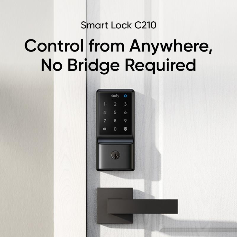 Smart Lock C210, 5-in-1 keyless entry door lock, built-in WiFi deadbolt ...
