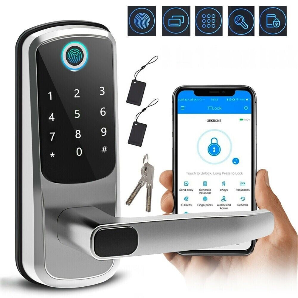 Smart Lock,DFITO Fingerprint Deadbolt Keyless Entry Door Lock, App ...