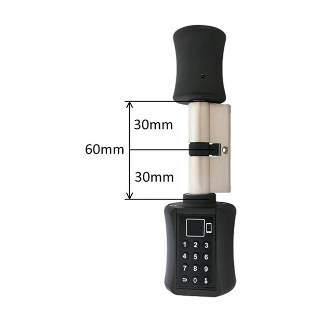 Smart Lock Electronic Cylinder Outdoor Waterproof Biometric Fingerprint ...