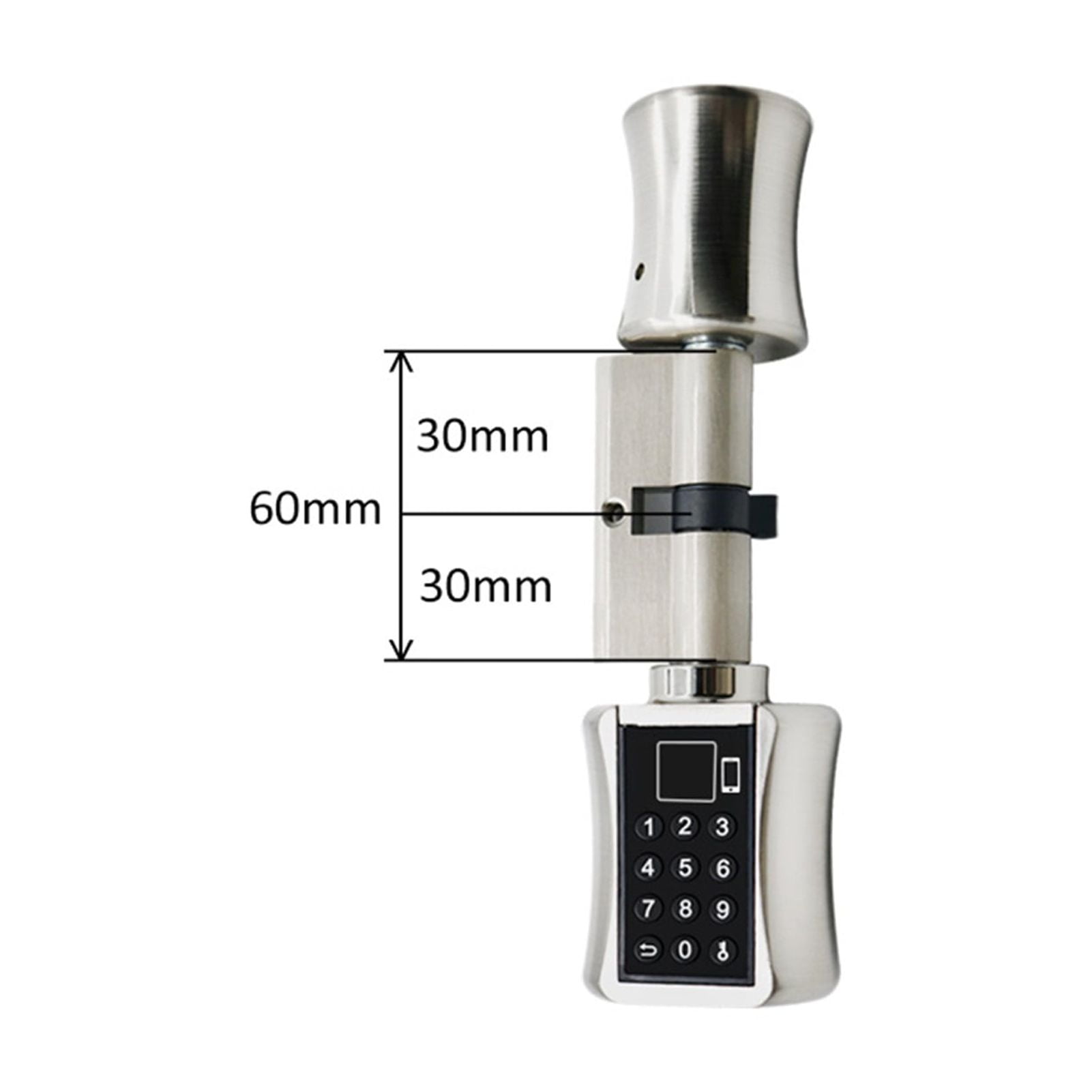 Smart Lock Electronic Cylinder Outdoor Waterproof Biometric Fingerprint ...