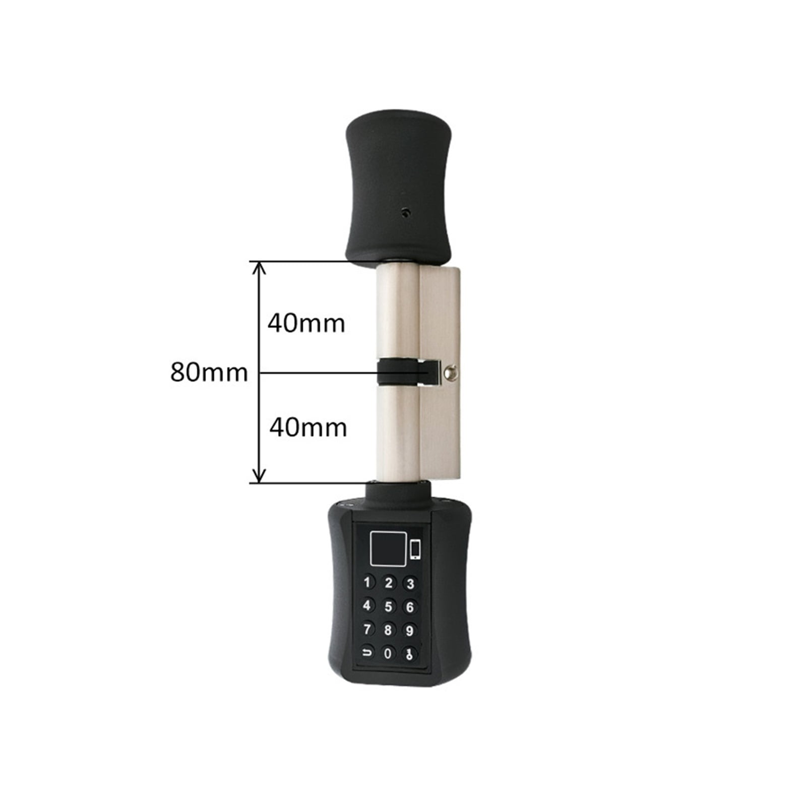 Smart Lock Electronic Cylinder Outdoor Waterproof Biometric Fingerprint Scanner Keyless Door ...