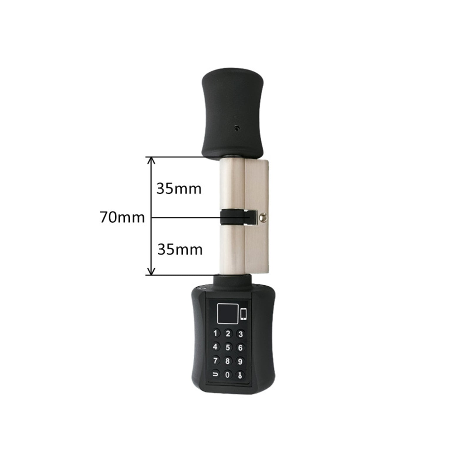 Smart Lock Electronic Cylinder Outdoor Waterproof Biometric Fingerprint ...