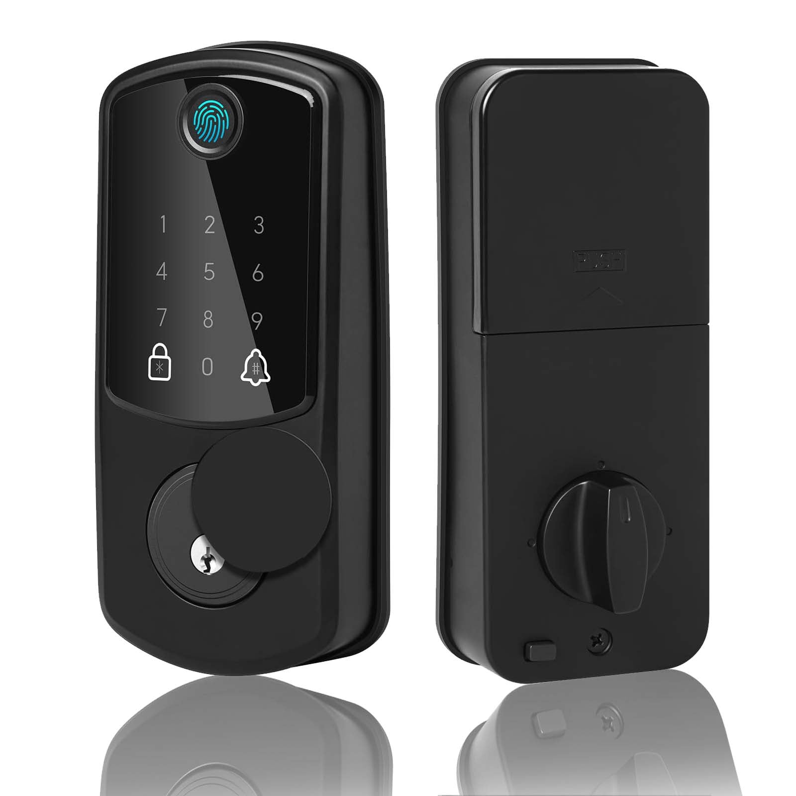 Smart Lock Electronic Fingerprint Door Locks Keypad Deadbolt Front Set ...