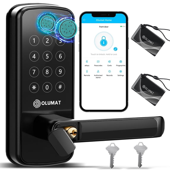 Smart Lock with Handle: Wi-Fi Keyless Entry Door Lock - Smart Locks for ...