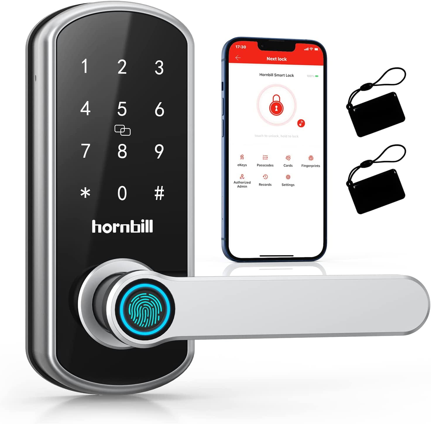 Hornbill Smart Lock: Keyless Entry, Fingerprint, App, IC Card, Passcode ...