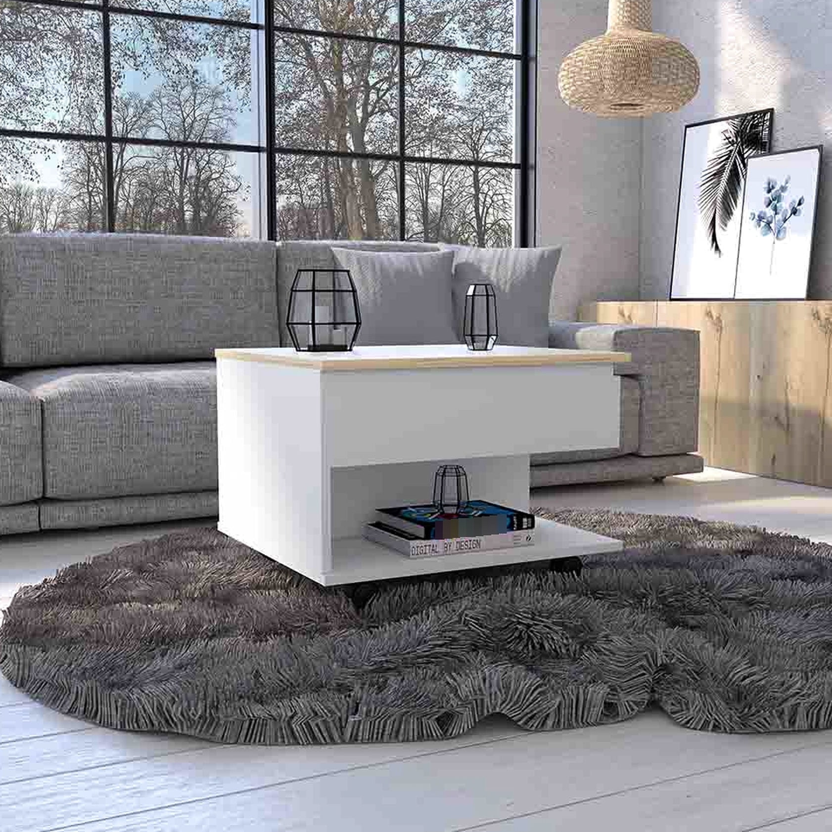 Smart Locking Wheels and Concealed Storage - Thoughtful Coffee Table ...