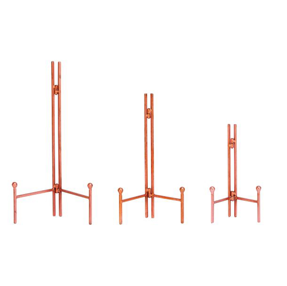 Smart Metal Easel Copper Set Of 3 - Walmart.com