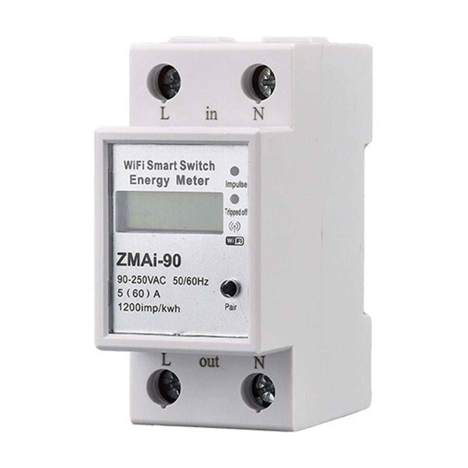 Smart Meter Energy Tuya/smart Life APP Din Rail Single-phase Switch ...