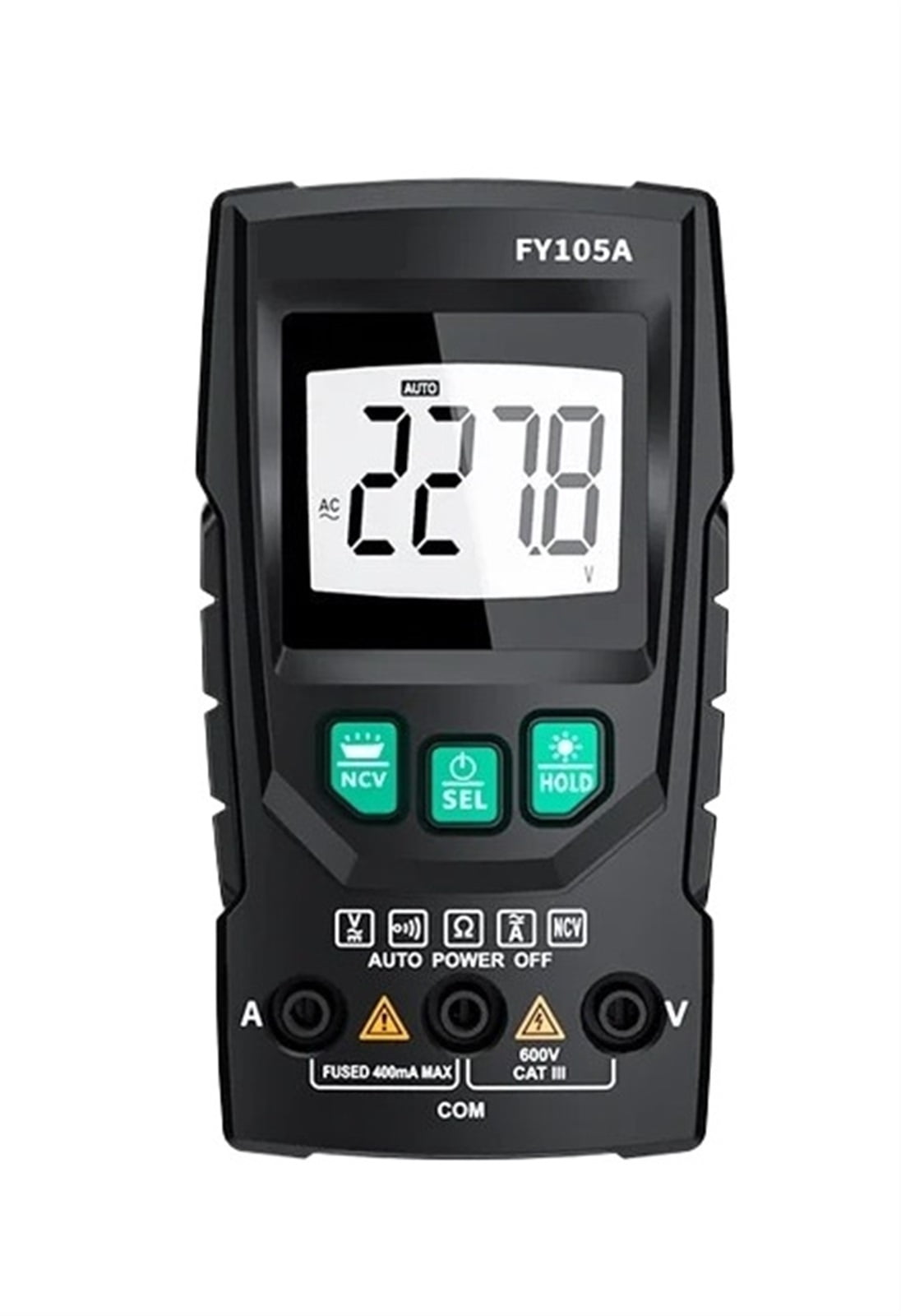 Smart Mini Digital Multimeter Auto-Ranging 4000 Counts AC/DC Voltage ...