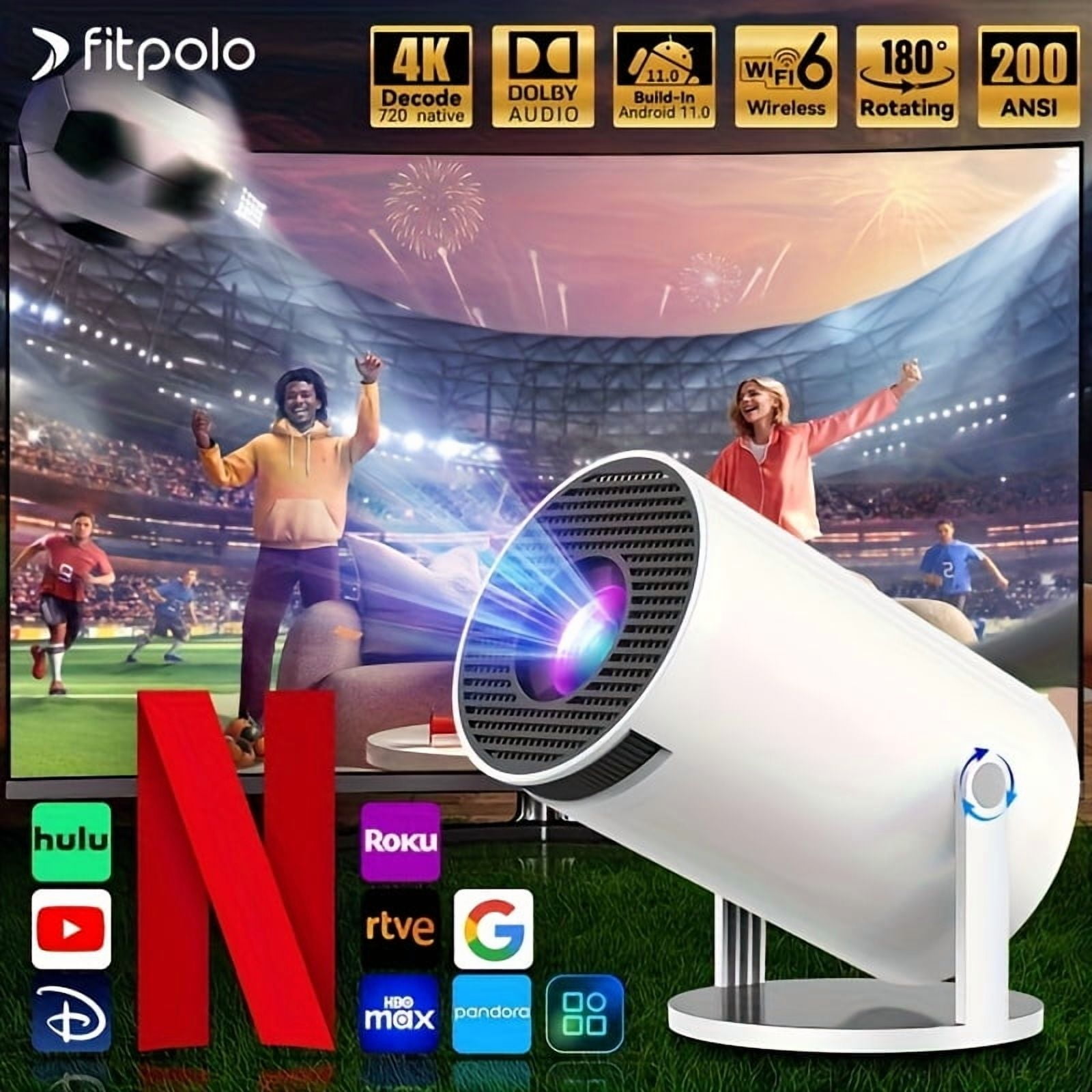 [Smart Mini Projector] Smart Mini Projector, Portable Outdoor Projector ...