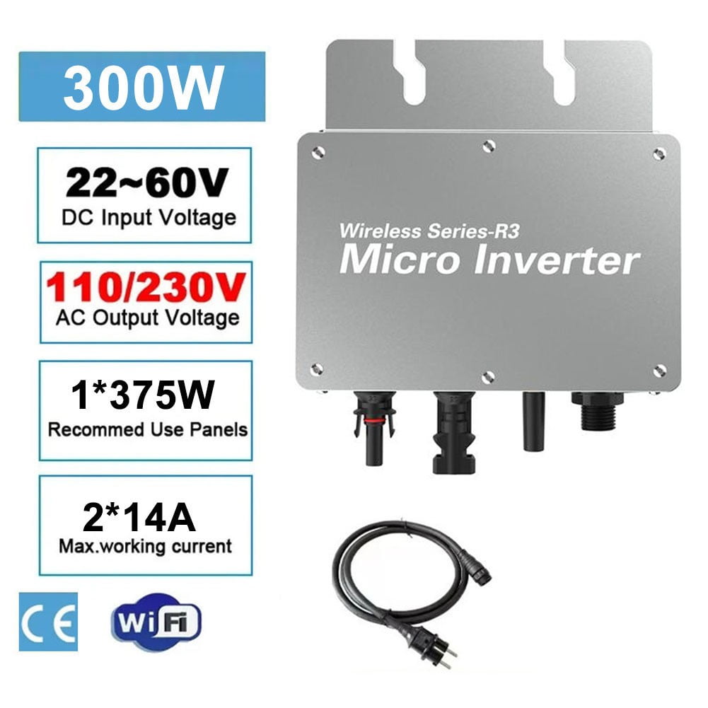 Smart Miniature Inverter Solar Grid Inverter App Monitoring 120/230V ...