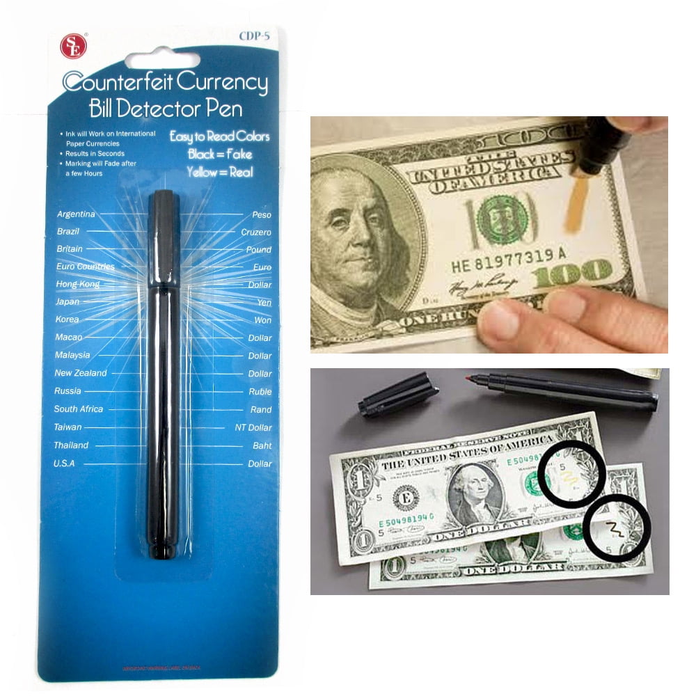 Smart Money Counterfeit Detector Tester Marker Pen Use On Fake Bills ...