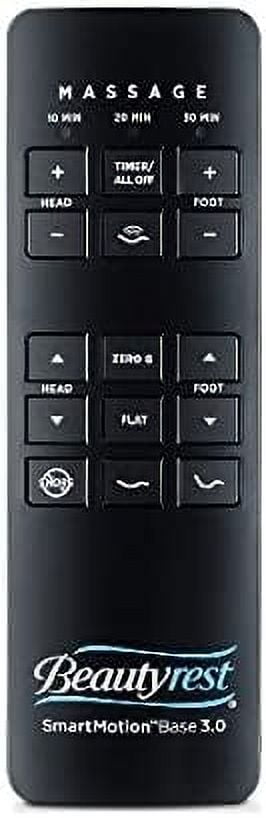 Beautyrest Smart Motion 3.0 Adjustable Bed Replacement Control Remote ...