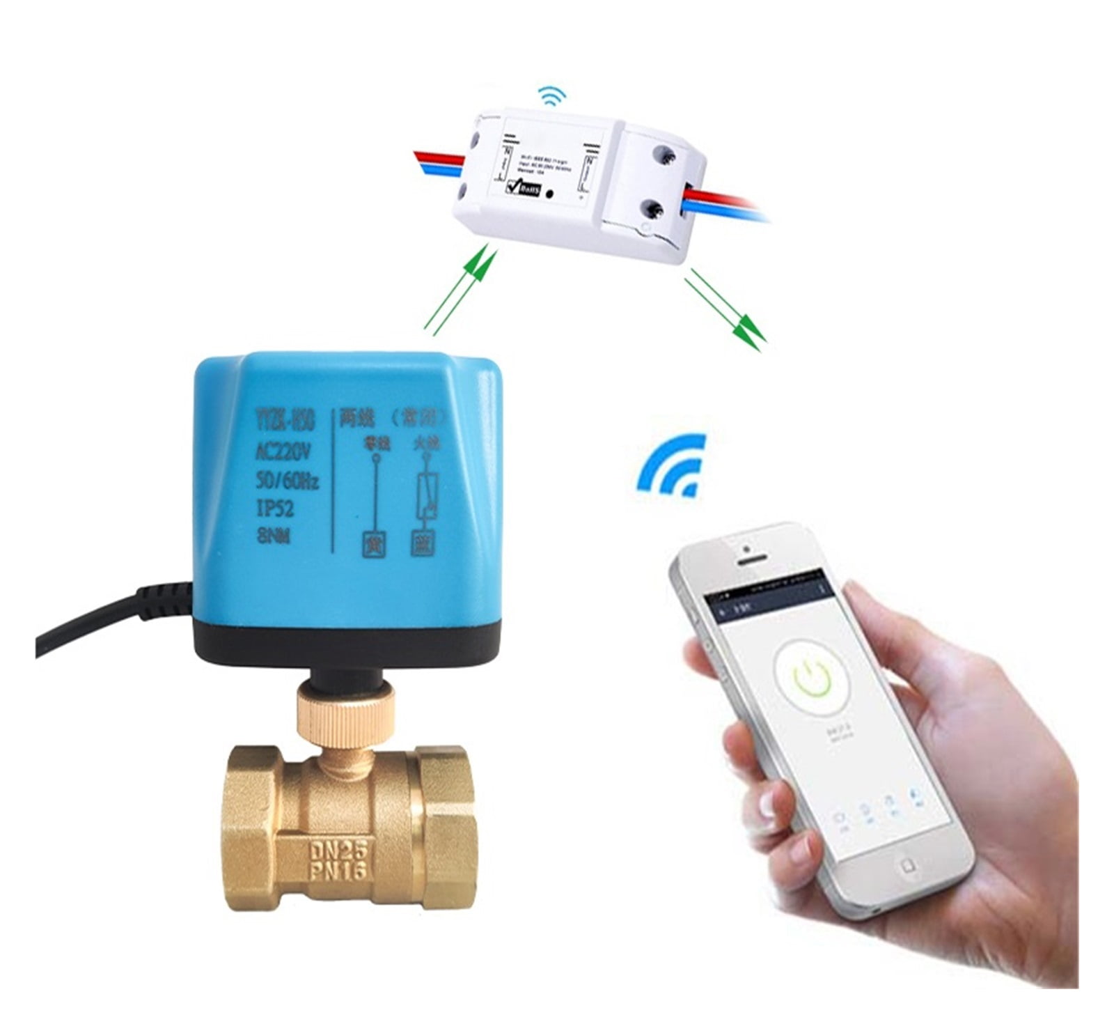 Smart Motorized Ball Valve Timing Water Smart Switch Electric Valve ...