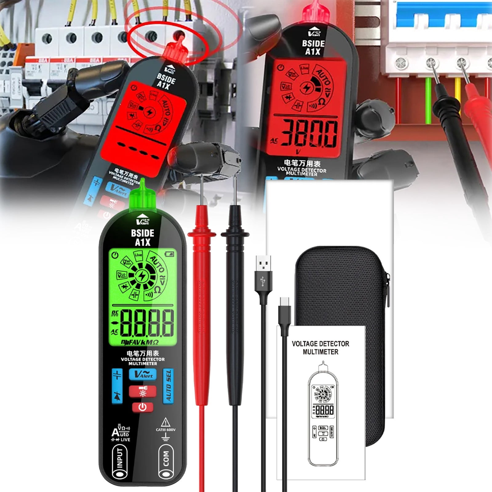 Smart Multimeter And Electric Pen|Rechargeable Digital Multimeter ...