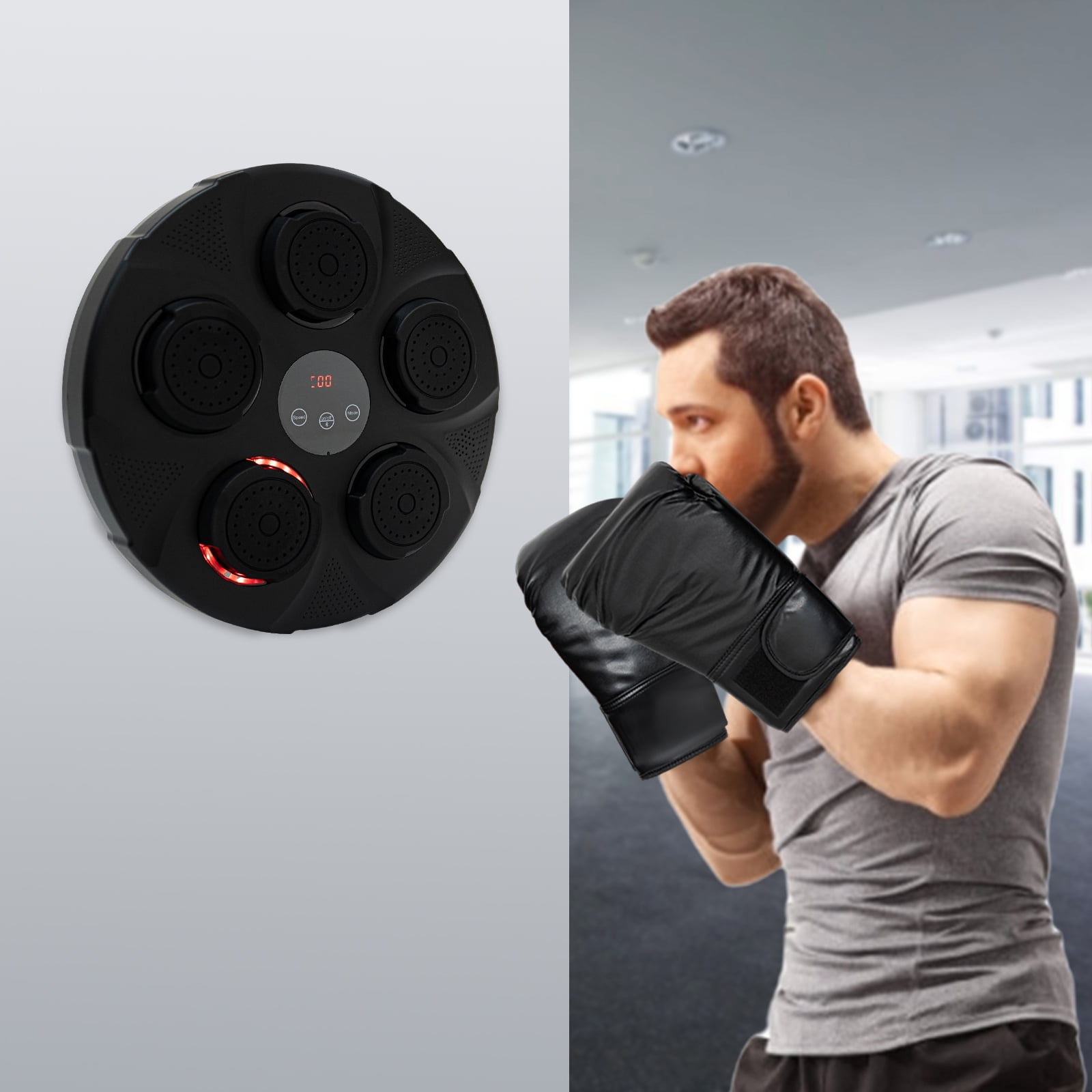 Smart Music Boxing Machine Wall-Mounted Boxing Machine with Gloves Wall ...