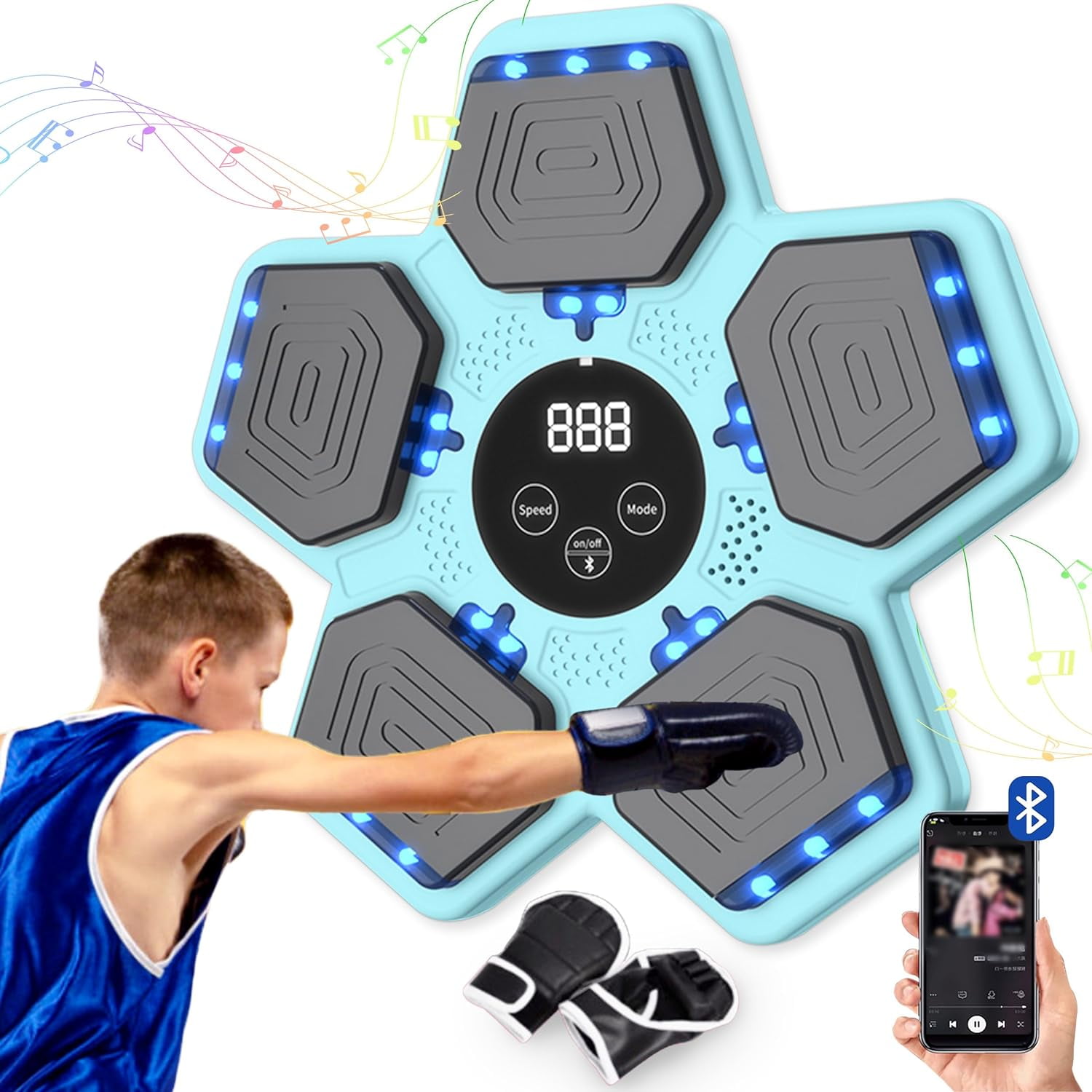 2024 Upgraded Kids Smart Music Boxing Machine, Electronic Boxing ...