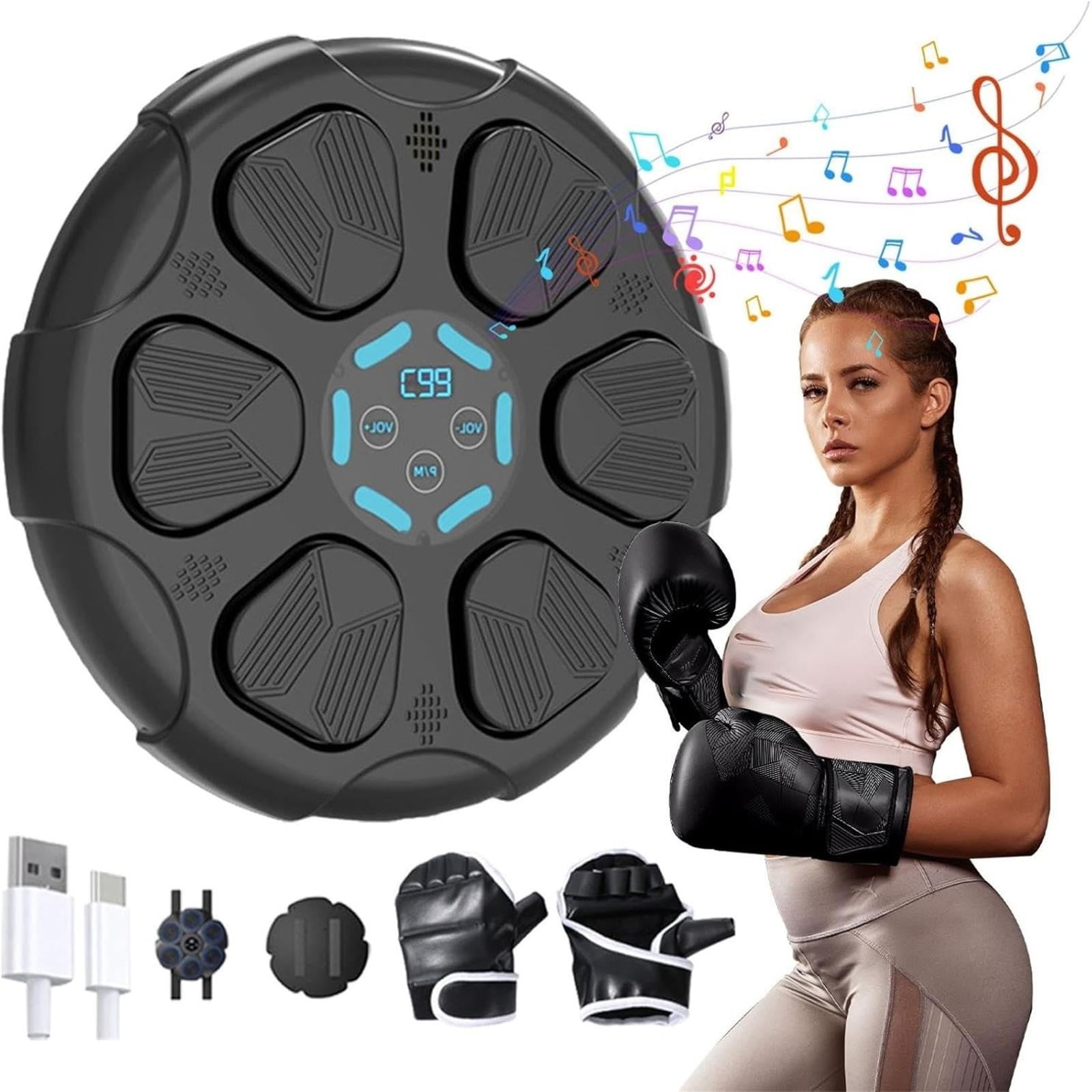 Smart Musical Boxing Training Machine with 9 Gears - Wall - Mounted for ...