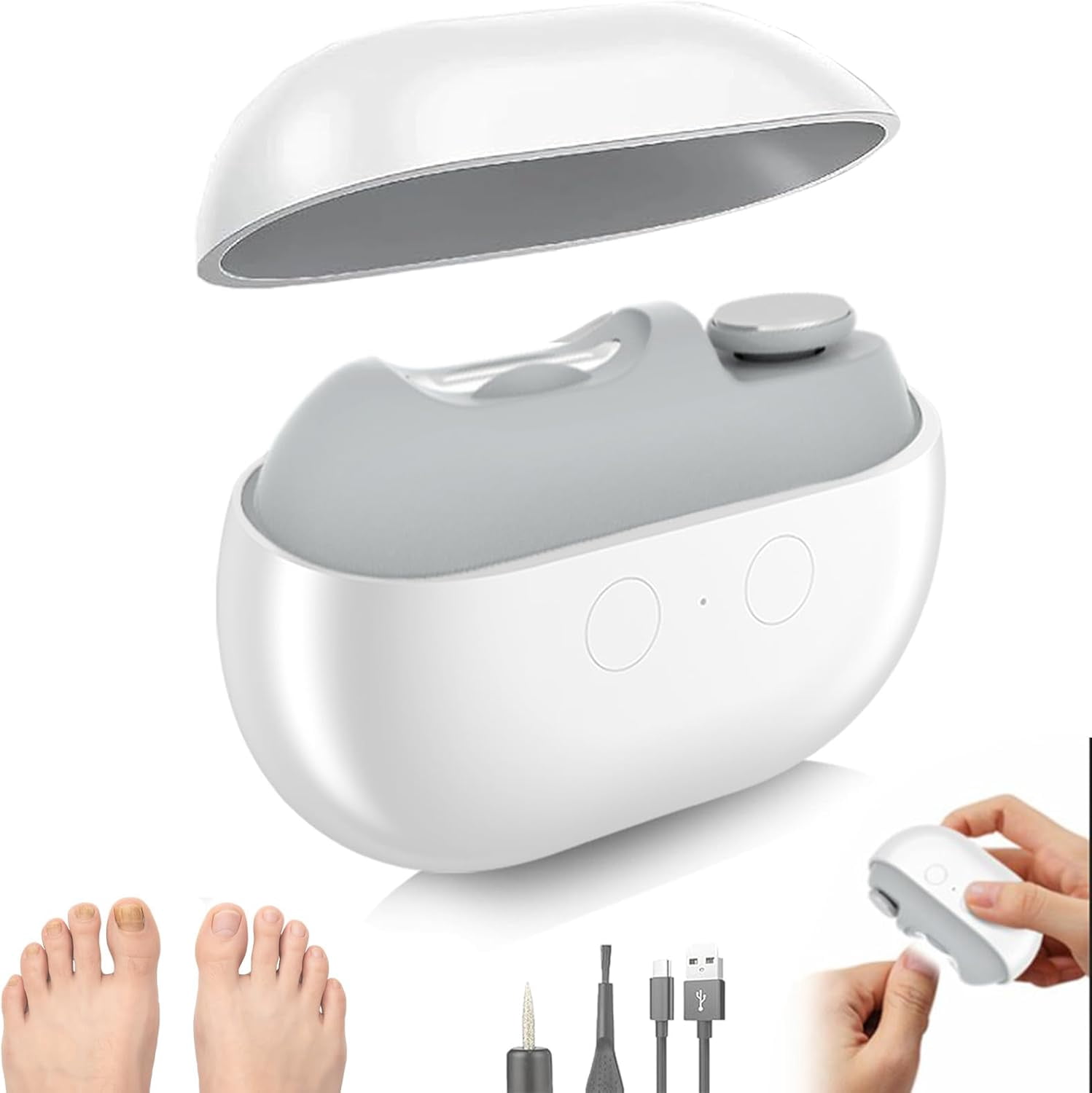 Smart Nail Clippers, Electric Toenail Clippers for Seniors and Babies ...