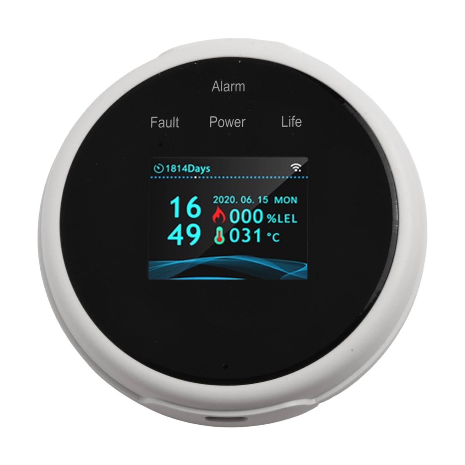 Smart Natural Gas Detector Wifi LCD Display Leak Alarm Sensor For Home ...