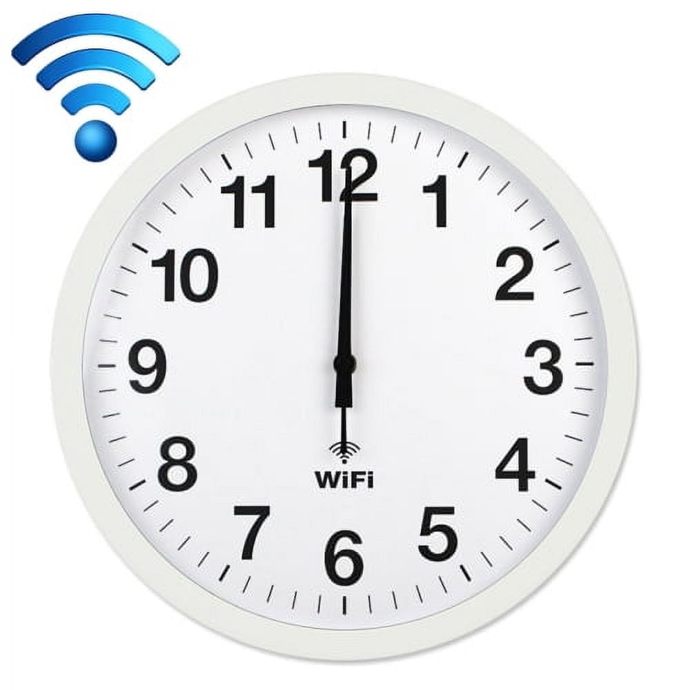 Smart Network Automatic Time Synchronization WIFI Wall Clock Modern ...